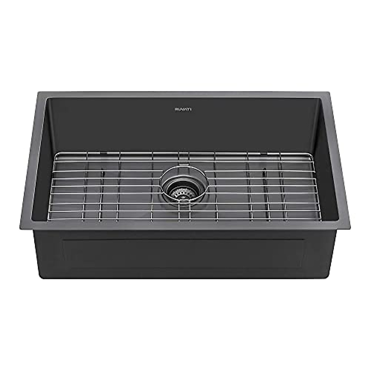 Ruvati 30-inch Undermount Gunmetal Black Stainless Steel Kitchen Sink 16 Gauge Single Bowl - RVH6300BL