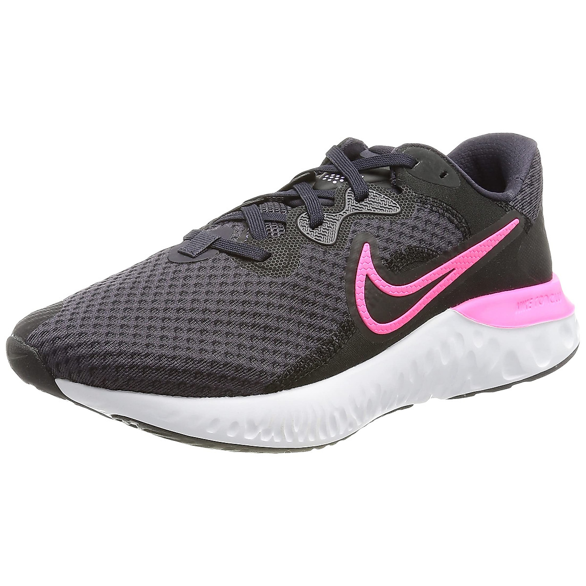 Nike Women Running Shoe, Black Pink, 8.5 US
