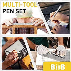 BIIB Gifts for Men, 9 in 1 Multitool Pen, Cool Gadgets for Men Gifts, Gifts for Dad, Unique Gifts for Men, Husband, Grandpa, Dad Gifts from Daughter