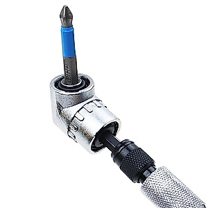 AUTOTOOLHOME Flexible Drill Bit Extension with Right angle Drill Adapter Flex Shaft for Electric Screwdriver Power Impact Drill Magnetic Hex Shank Quick Change 11.5" Long