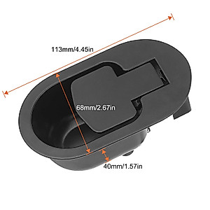 STARVAST Recliner Couch Release Handle Pack of 4, Universal Black Metal Recliner Pull Handle Replacement Parts Sofa Release Lever Handle fits Ashley and Major Recliner Brands