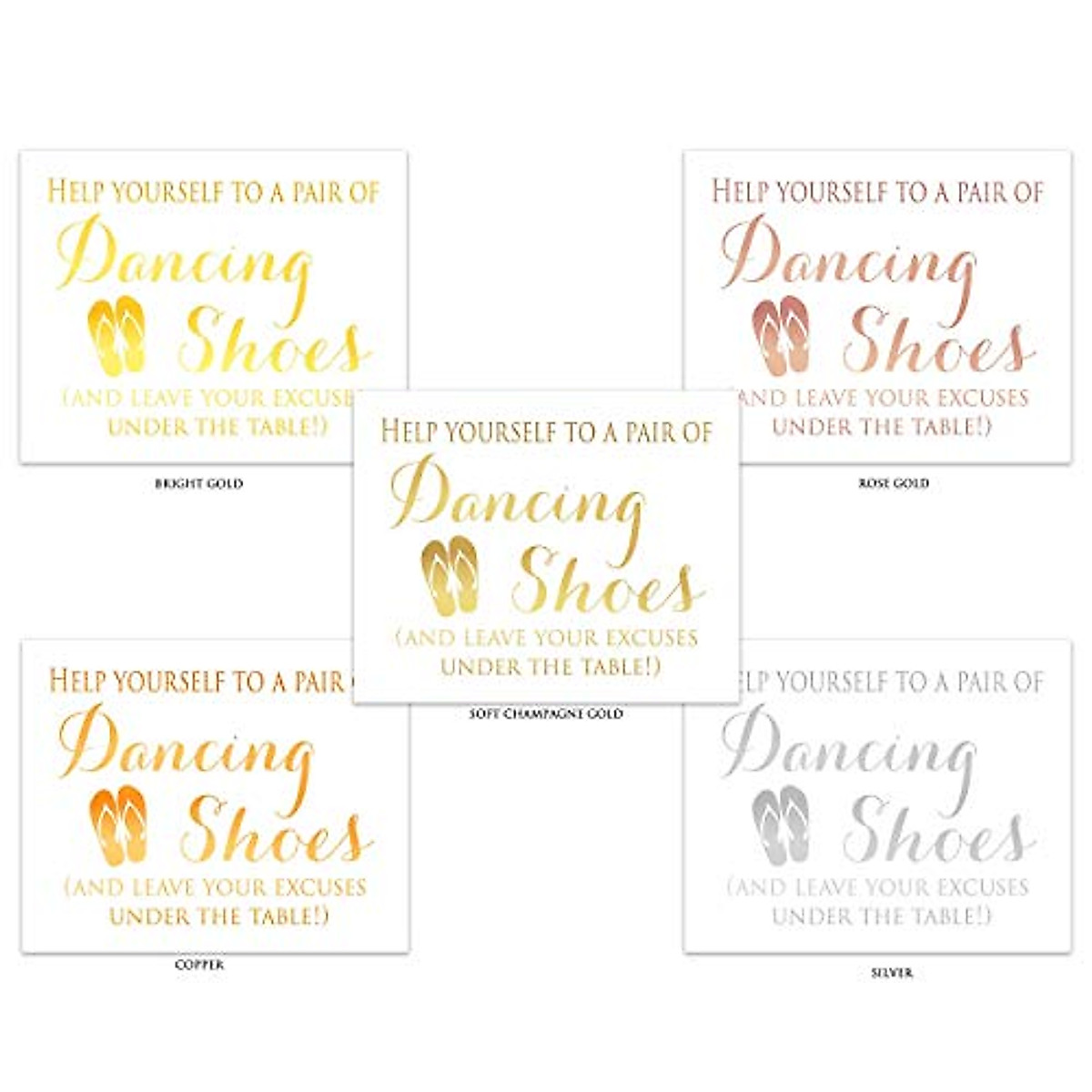 Dancing Shoes Wedding Sign For Guests, Flip Flop Signage, Gold Foil Print, Reception Decorations, Unframed Wall Art Poster