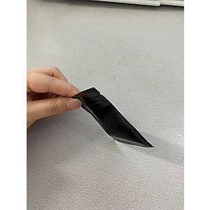 MITOB Mylar Bags for Zip Reusable Small Aluminum Foil Lock Package Bag Candy DIY Chocolate Coffee Nut Food Long Term Storage Zipper Lock Packaging Bag with Tear Notch (Black, 2.3x3.1 inch)