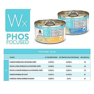 Weruva Wx Phos Focused, Chicken Formula in Gravy, 3oz Can (Pack of 12)