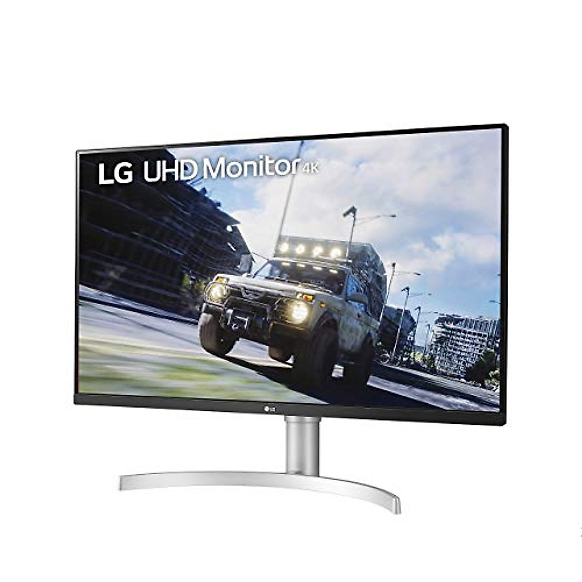 LG 32UN550-W 32-Inch UHD (3840 x 2160) VA Monitor with HDR 10, AMD FreeSync and Itle/Height Adjustable Stand (31.5" Diagonal), Silver (Renewed)
