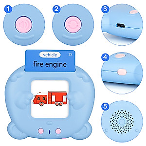 SEKEAHU Learning Toddler Toys for 2 3 4 5 6 Year Old Boys and Girls Gifts, Learning Talking Flash Cards with 224 Sight Words, Speech Therapy Toys, Autism Sensory Toys