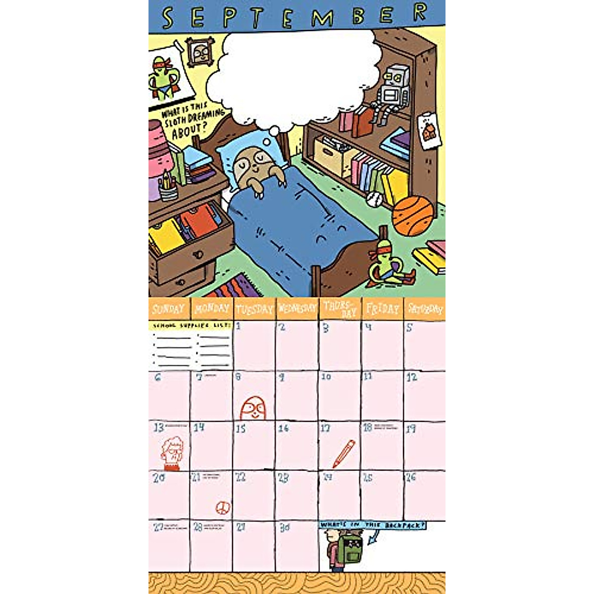 Kid's Awesome Activity Wall Calendar 2020