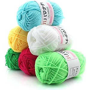 Double Knitting Yarn 25G Crochet Yarn Craft Making Knitting Yarn Balls Perfect for Arts & Crafts Random Color Dependable Performance Black