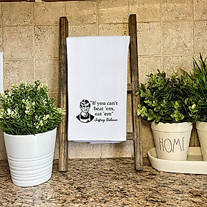 WCGXKO If You Can’t Beat’ Em Eat’ Em Kitchen Towel Series Killer Gift Horror Gift Housewarming Gift (Jeffrey Dahmer Towel)