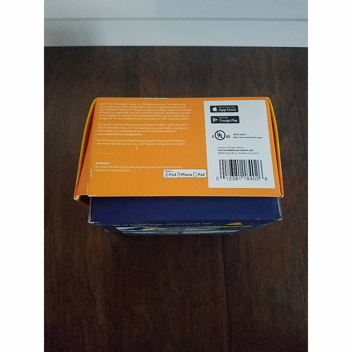 Chamberlain MyQ Smart Garage Hub - Wi-Fi enabled Garage Hub with Smartphone Control, Model MYQ-G0301, Old Version, Black