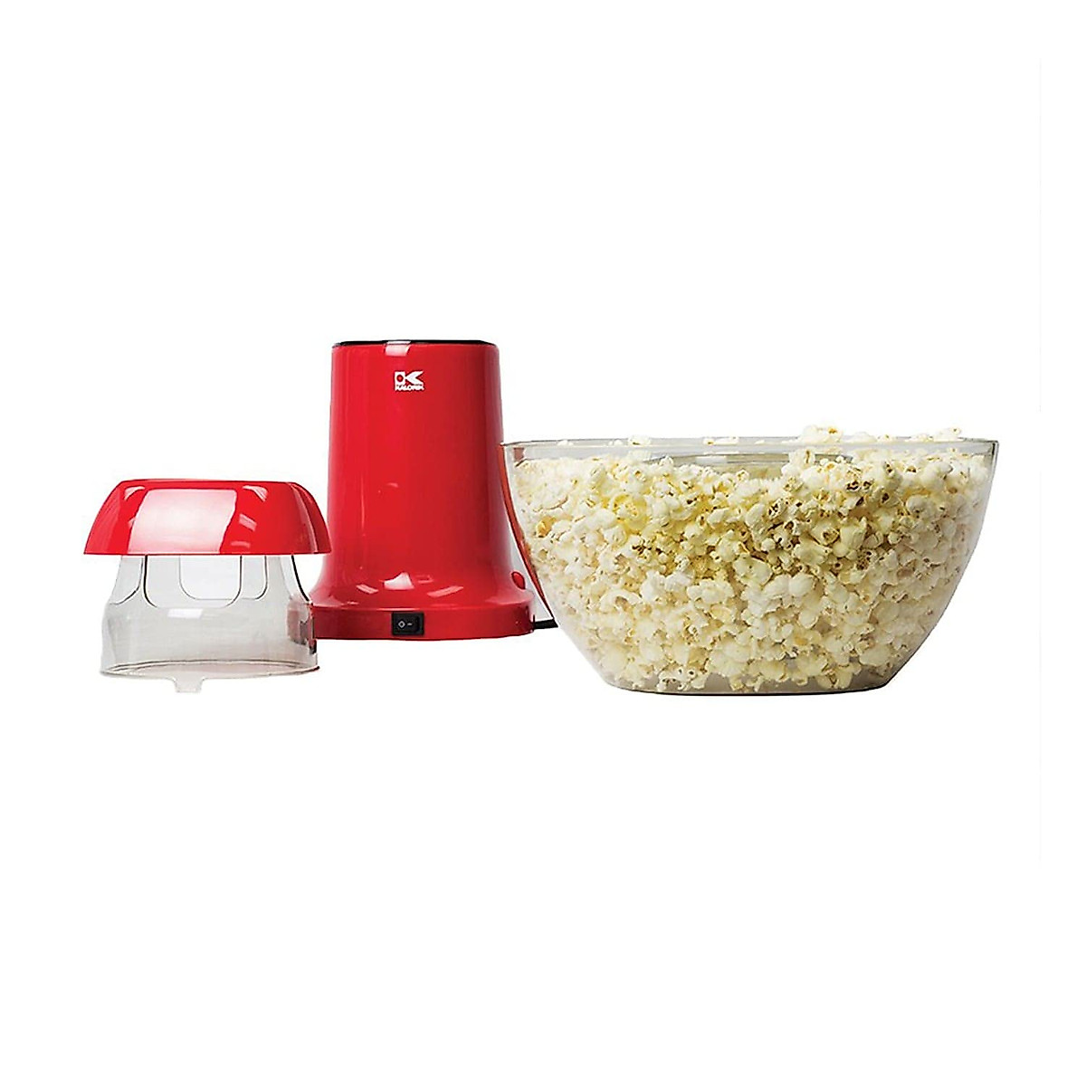 Kalorik Hot Air Volcano Popcorn Maker, Family Size Healthy Traditional No Oil Required Fast n Easy, Low Calorie Snack.