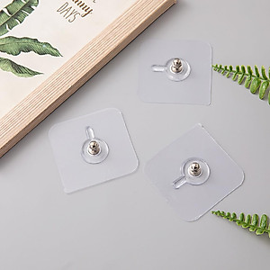 VLoxPm Hooks, Load-Bearing Hooks, Nail-Free Traceless Hooks, Punch-Free Glue Hooks, Picture Hanging Artifacts, Photo Frame Traceless Nail Hooks, Screw Stickers (10, Screw)