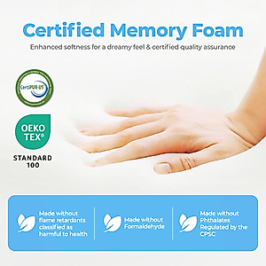 NEO SLEEP 10 Inch Queen Cooling Gel Memory Foam Medium Firm Mattress Cool Sleep Pressure Relief CertiPUR-US Certified Mattress-in-a-Box Kids and Adults No Fiberglass (Queen, 10 in)