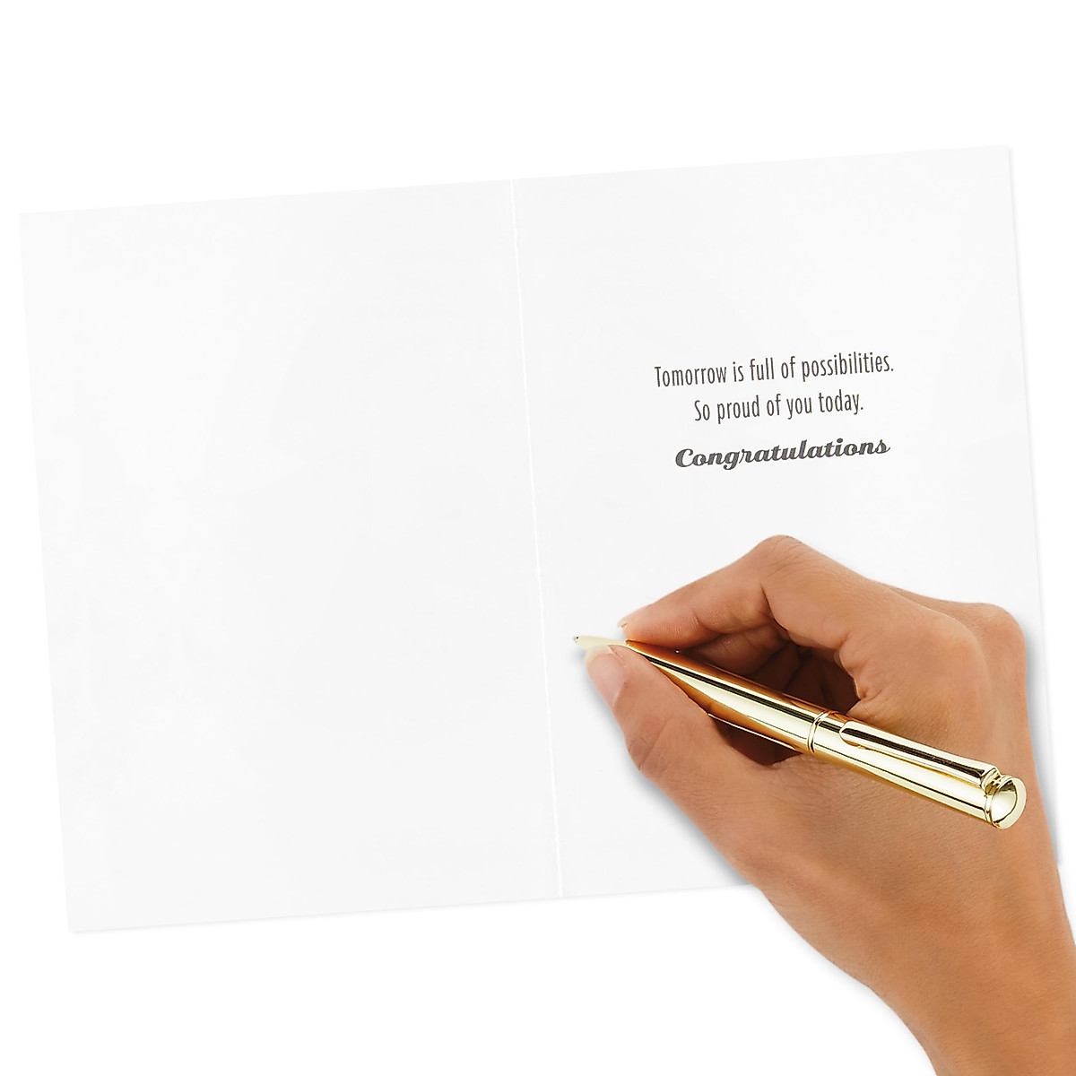 Hallmark Graduation Cards Assortment, Black and Gold, Congratulations Grad (12 Cards and Envelopes, 4 Designs)