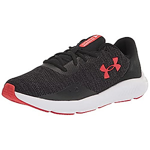 Under Armour Men's Charged Pursuit 3 Twist --Running Shoe, (002) Black/Black/Radio Red, 9