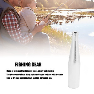 VBESTLIFE Fishing Connector 8Mm Thread Stainless Steel Stable Fishing Landing Net Rod Connector Other Fishing Tools and Accessories