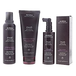 Aveda Invati Advanced Shampoo 6.7 Ounce, Conditioner Scalp Revitalizer 5 Ounce, Lavender, 1 Count, 11.7 Ounce