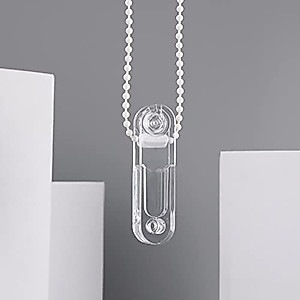 HASAYAKI Curtain Cord Weights, 2-Pack Acrylic Pull String Pendants for Vertical Blind and Drapes - Transparent