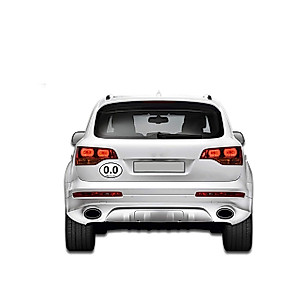 0.0 Black Marathon No Running Oval Car Magnet 4" x 6"