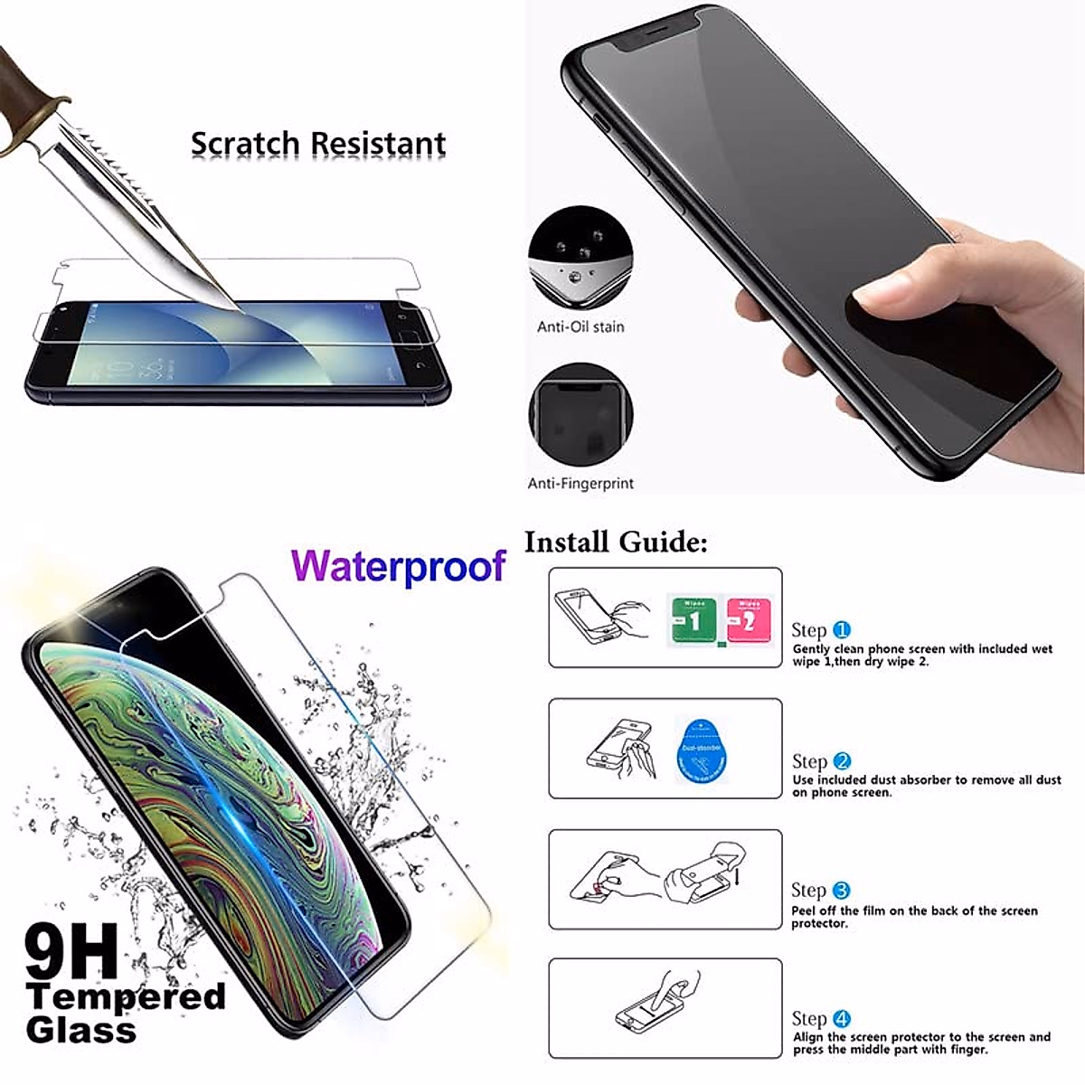 HGJTF Cover for Motorola ThinkPhone (6.6") with 2 X Tempered Glass Protective Film, 360° Cell Phone Metal Ring Holder, [Ultra-Thin Clear Soft TPU Shockproof Shell] Phone Case for Motorola ThinkPhone