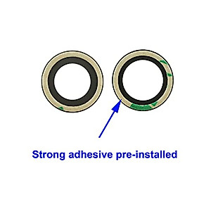 YUYOND 2pcs OEM Original Rear Back Camera Glass Lens Replacement For iPhone 13 and For iPhone 13 Mini With Adhesive Preinstalled Included Repair Tools (Not for 13 pro / 13 pro max)