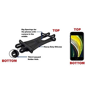 AccessoryHappy AH Universal Heavy Duty Cell Phone Carrying Lanyard Leash Neck Strap Tether Holder Quick Release Buckle Smart Cell Phone Credit Card Holder Case for iPhone, Galaxy & Most Smartphone