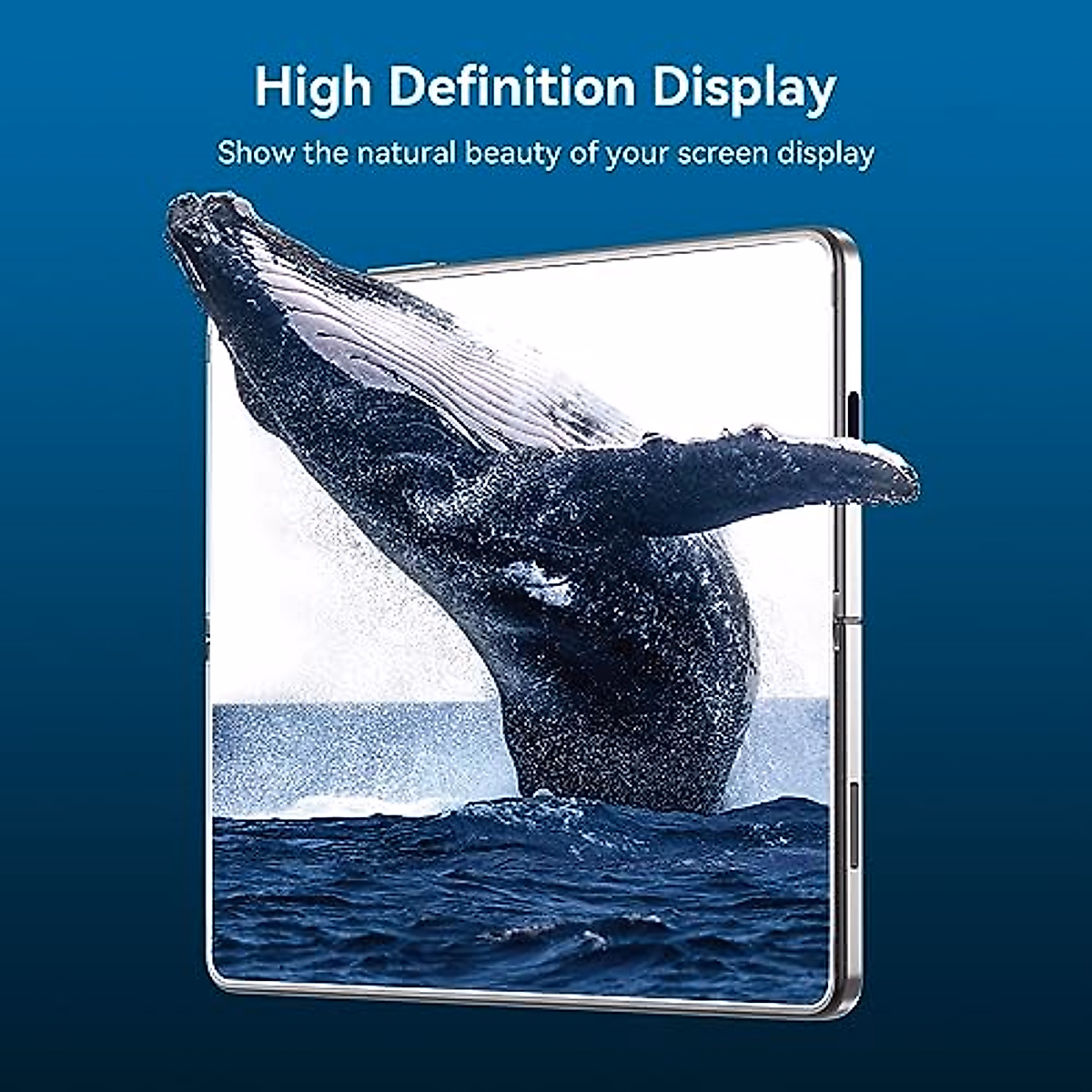 CENMASO [6-in-1] for Samsung Galaxy Z Fold 5 Screen Protector [2 Pack Inside & 2 Pack Front] & 2 Pack Tempered Glass Camera Lens Protector,HD Clear Soft Screen Protector, Case Friendly, Bubble Free