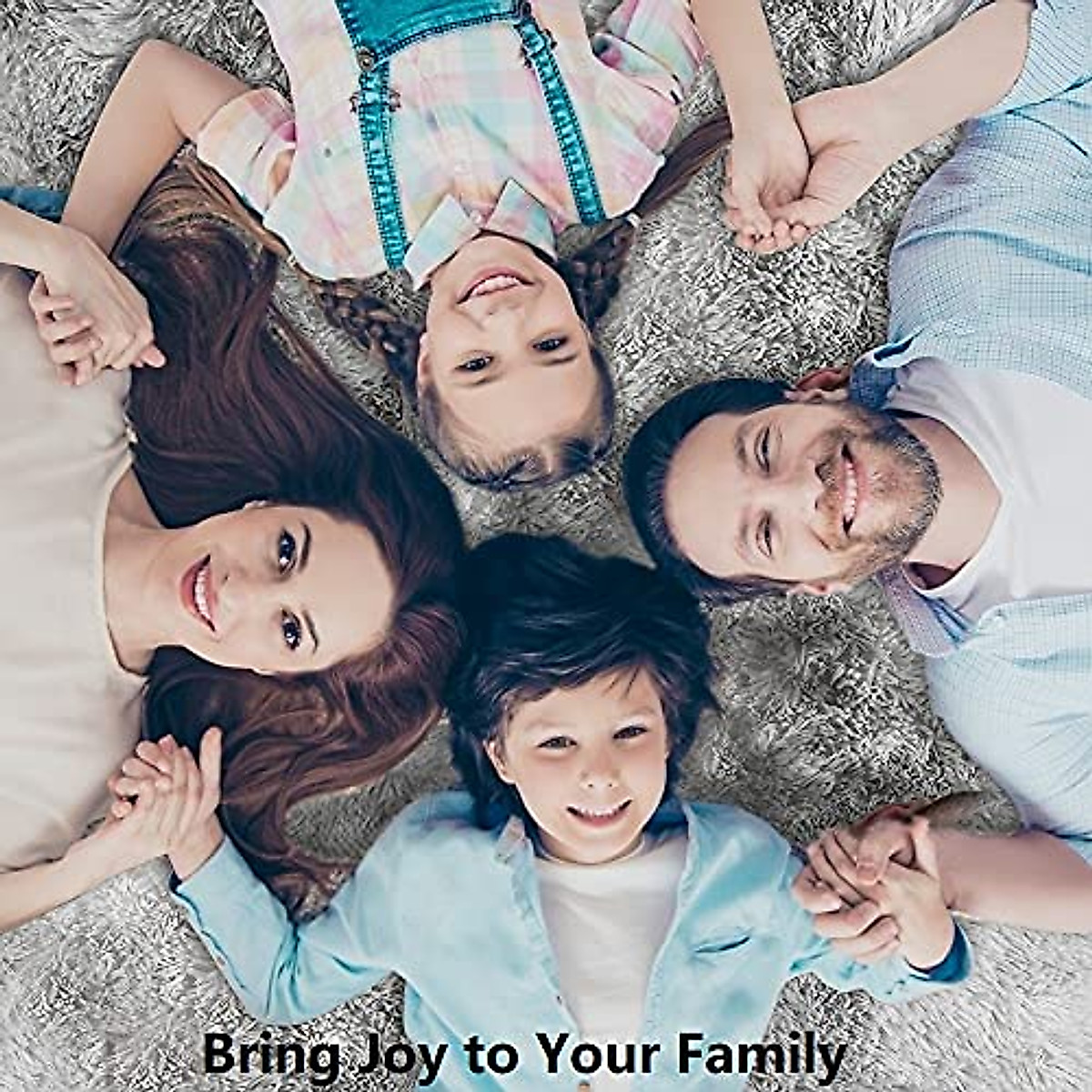 wxnzsl Area Rug for Bedroom 2x3 Fluffy Rugs, Small Plush Furry Shaggy Rugs, Indoor Soft Fuzzy Shag Rugs for Living Room Girls/Boys Room- Dark Gray