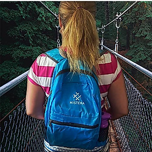 Mistera 20L Foldable Lightweight Small Backpack Hiking breathable Daypack, Compact , Outdoor Camping, Green, Small