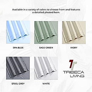Tribeca Living BAMB300SSQUST 300 TC Rayon from Bamboo Deep Pocket Sheet Set, 4 Piece, Steel Grey