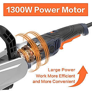 MAXXT Burnishing Polishing Machine, 1300w Surface Conditioning Tool, 6 Speed Variable 3200RPM Motor Drum Machine Grinder, Handheld Electric Stainless Steel Polisher With 3 Polishing Wheels