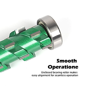 KOWOOD PRO Flush Trim Router Bit(20 Flutes) 1/2"Shank,2-3/4"Cut Length