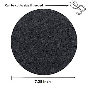 6 Pack Charcoal filters for Kitchen Compost Bins - Thickening Compost Bin Filters Activated Carbon Filters for Kitchen Compost Bin Filters Replacement, 0.4" Thickness