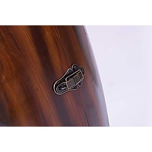 Vintiquewise Wooden Wine Barrel Console, Bar End Table Lockable Cabinet