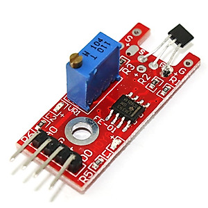 3 Pack KY-024 Linear Magnetic Hall Switches Speed Counting Sensor Module Diy Starter Kit