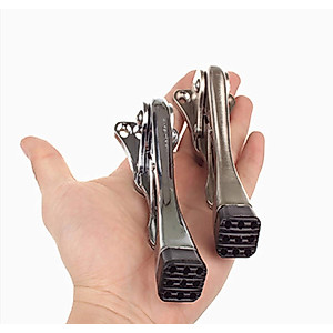 Everyday 2 Packs Kick Down Door Stop Door Stopper with One Touch Adjustable Height and Rubber Tip 4 Inches, Door Stops