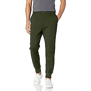 PAIGE Men's Elmwood Transcend Knit Tech Trouser Jogger Pant, Southern Oak, 38