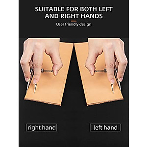 WUTA Spring Wing Divider 304 Stainless Steel Precision Scriber Caliper Tool Metal Dividers Adjustable Spacing Compass High Polished Round Leg for Drawing Circles, Leather Craft, Jewelry Design (Small)