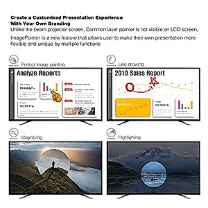 X POINTER Image Pointer with Air Mouse Control - SoftwareBased Multifunction Presentation Clicker Remote with GreenLaser, Wireless Rechargeable Pointer for Windows and Mac