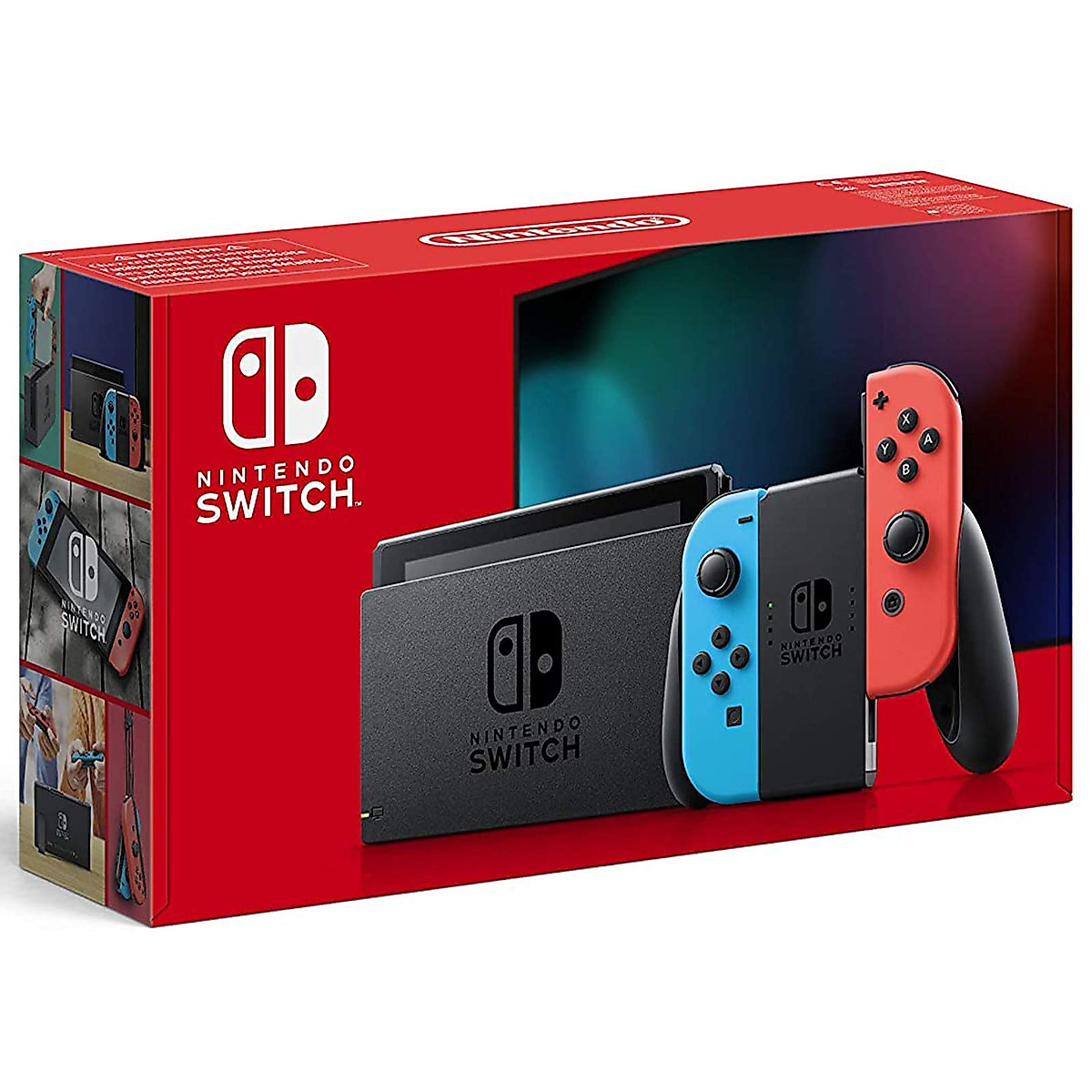 Nintendo 2020 Newest Switch Family Holiday Bundle - Neon, 6.2" Touchscreen LCD Display, Bluetooth + NexiGo Joy-Con and Pro Controllers Charging Dock + NexiGo 128GB MicroSD Card Bundle