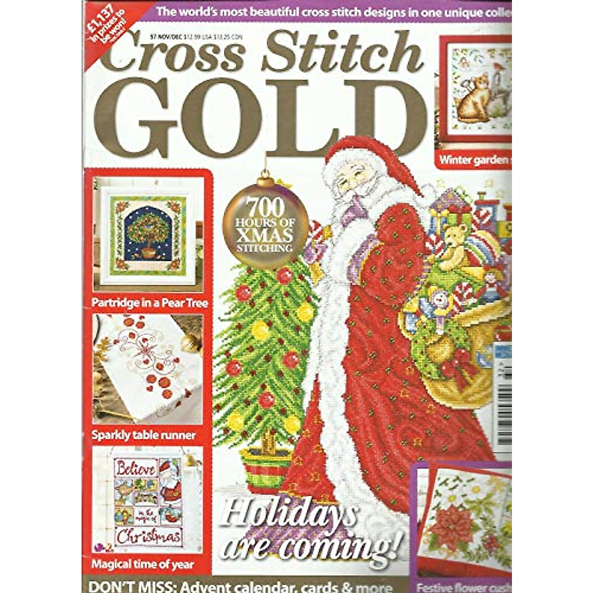 CROSS STITCH GOLD, HOLIDAYS ARE COMINGS ! NOVEMBER/DECEMBER, 2016# 57