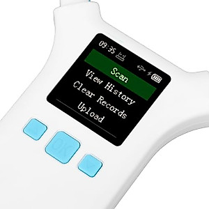 Animal Chip Scanner, 134.2Khz 125khz Dual Frequency Pet Chip Reader for Dogs Cats, Portable USB Design, Compact and Lightweight Microchips Scanner with OLED Display Screen