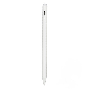 Touch Screen Pen, Tablet Stylus Magnetism High Accuracy Glossy Writing for Drawing for Student (White)