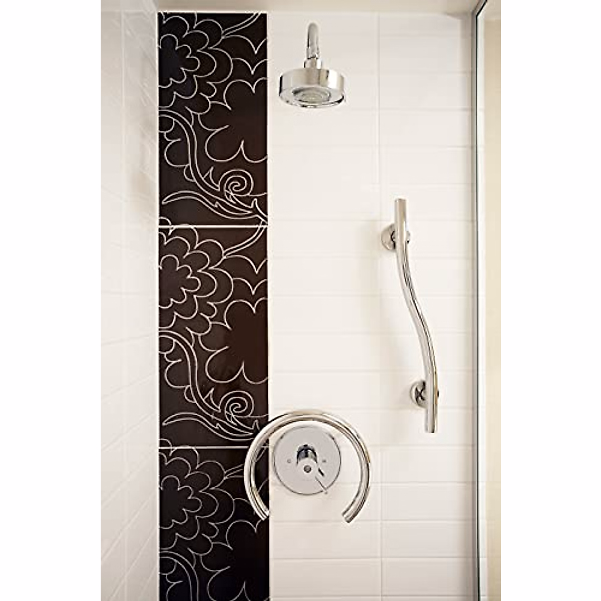 Seachrome 24 inch Bathroom Wave Grab Bar Satin Finish