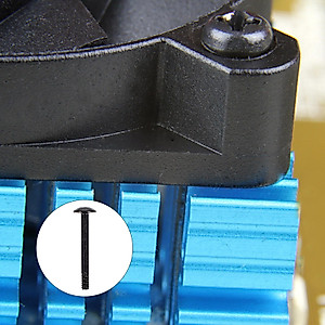 Computer Case Fan Screws 50pcs 30mm Metal Heavy Duty Pc Case Fan Screws Computer Cooling Fan Mount Screws Self-Tapping Screws