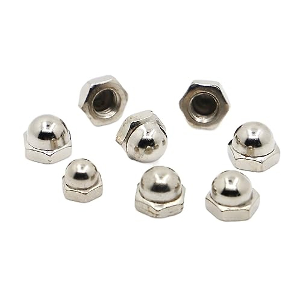 M3 M4 M5 M6 M8 M10 Cap Nuts Decorative Cover Semicircle Head Acorn Nut (Size : M6 20pcs)