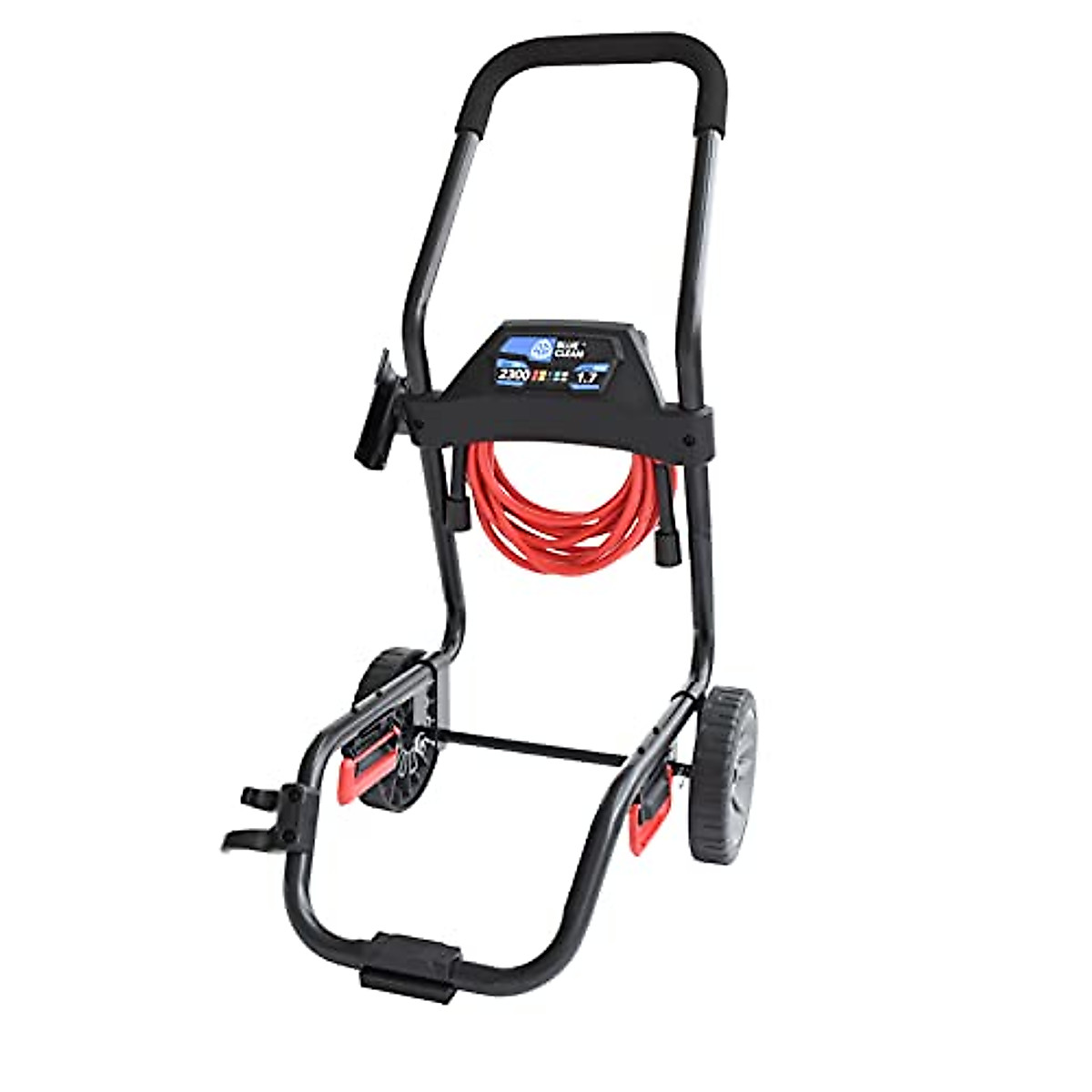 AR Blue Clean BC2N1HSS Electric Pressure Washer-2300 PSI, 1.7 GPM, 13 Amps Quick Connect Accessories, 2 in 1 Detachable Cart, On Board Storage, Portable Pressure Washer, High Pressure, Car, Patio