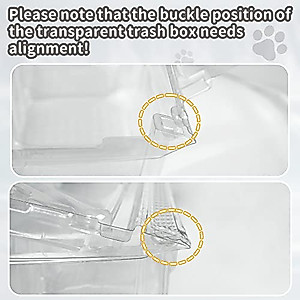 VARLNALY Pull-Out Non-Electric Automatic Cat Litter Box Replacement Trash Box 24PCS