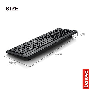 Lenovo 300 Wireless Keyboard, Black