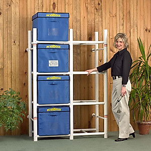 Bin Warehouse DFAE2M2X4BW0408 Tote Storage System for 8-Totes